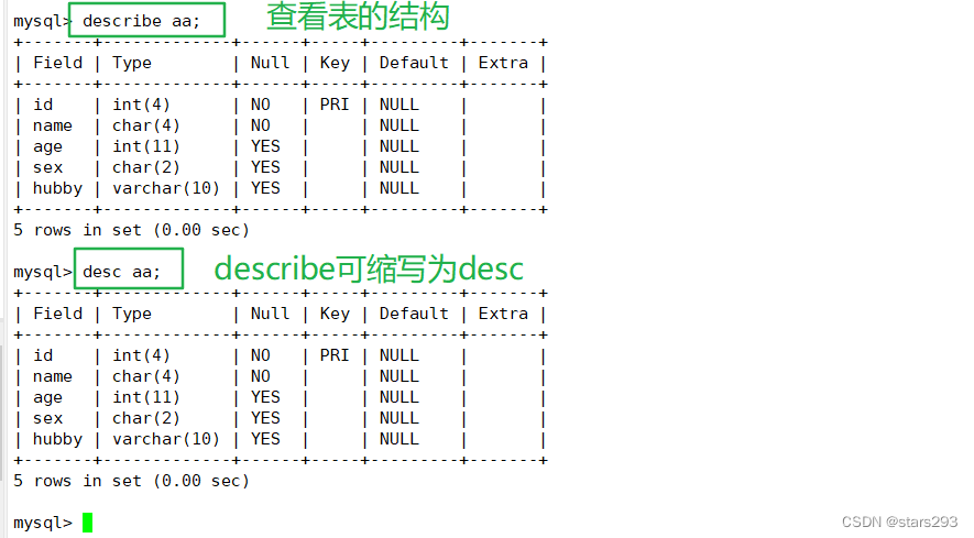 MySQL基本操作命令和数据表高级操作_mysql create table like-CSDN博客
