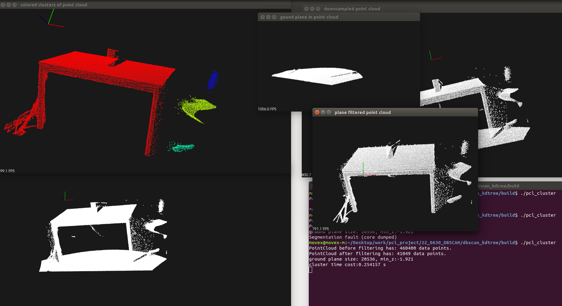 点云学习笔记24——使用Kdtree加速的DBSCAN进行点云聚类-CSDN博客