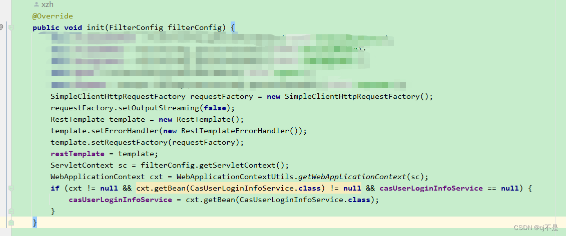 Spring 自定义filter过滤器中注入resttemplatecomponent注入restemplate Csdn博客 