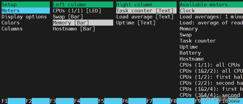 【Linux】htop命令的使用详解_htop命令详解-CSDN博客