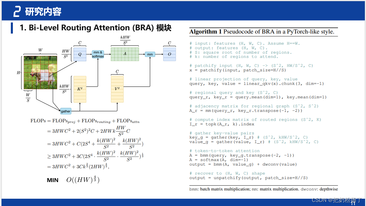 组会文章思路整理&ppt：BiFormer: Vision Transformer with Bi-Level Routing Attention-CSDN博客