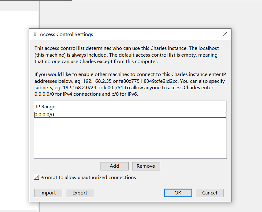 charles ———— Access control settings 访问控制设置_charles access control settings-CSDN博客
