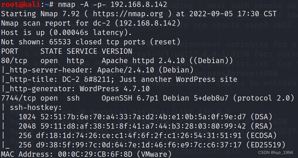 靶机DC-2（新手训练）_dckyp-CSDN博客