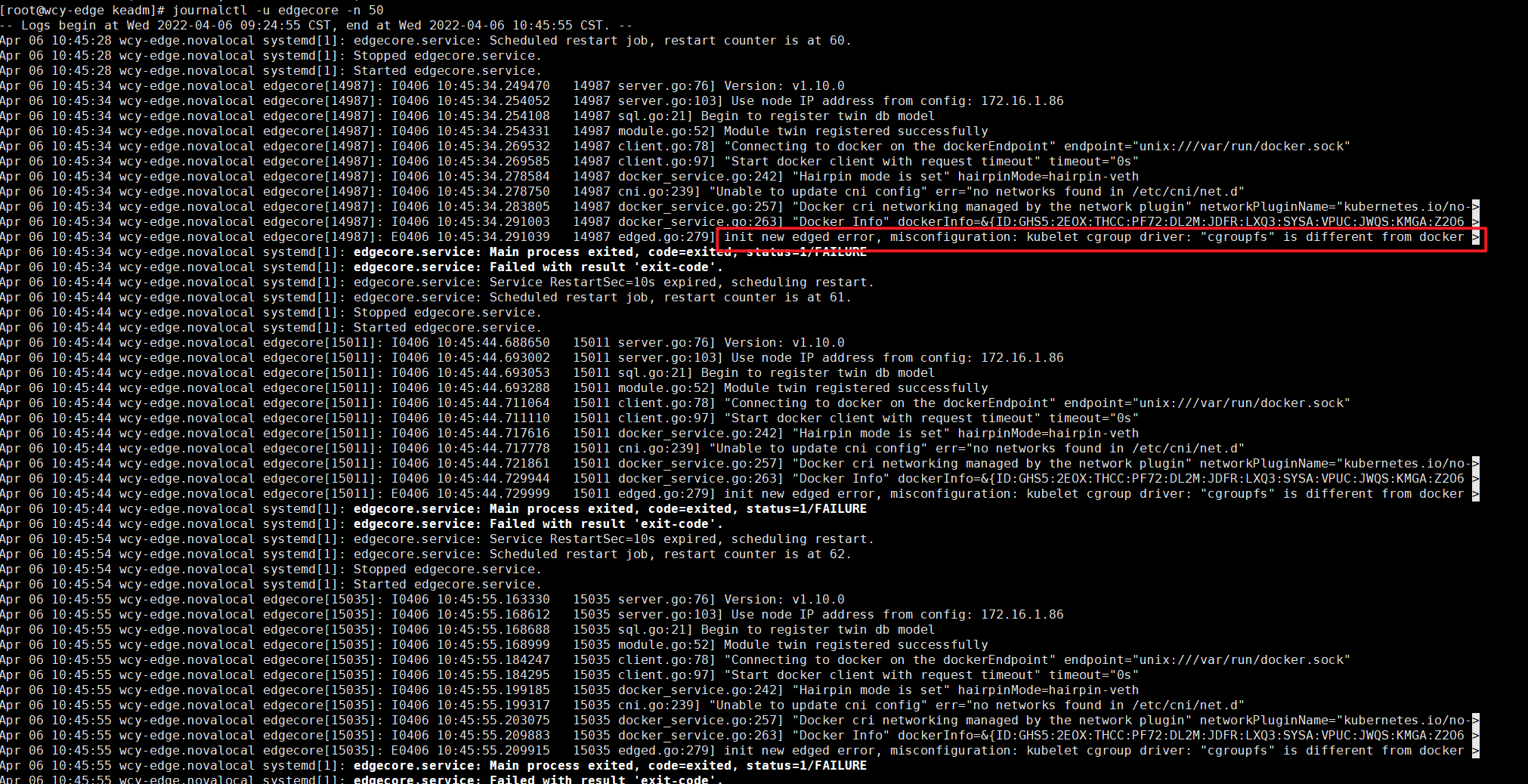keadm部署KubeEdge，edgecore.service启动后没有在master上的问题_边缘端kubeedge edgecore is running但master无法查到-CSDN博客