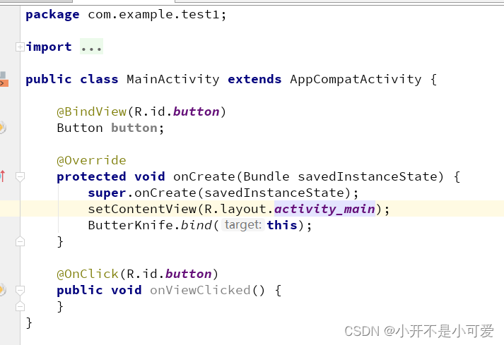 Android Studio3.5.2使用@BindView代替findViewById_小开不是小可爱的博客-CSDN博客