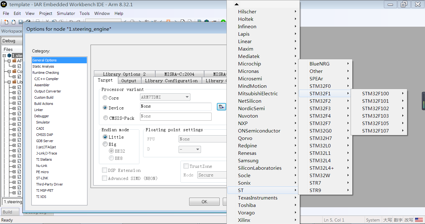 IAR建立STM32F103ZET6工程_stm32f103vet6 iar工程-CSDN博客