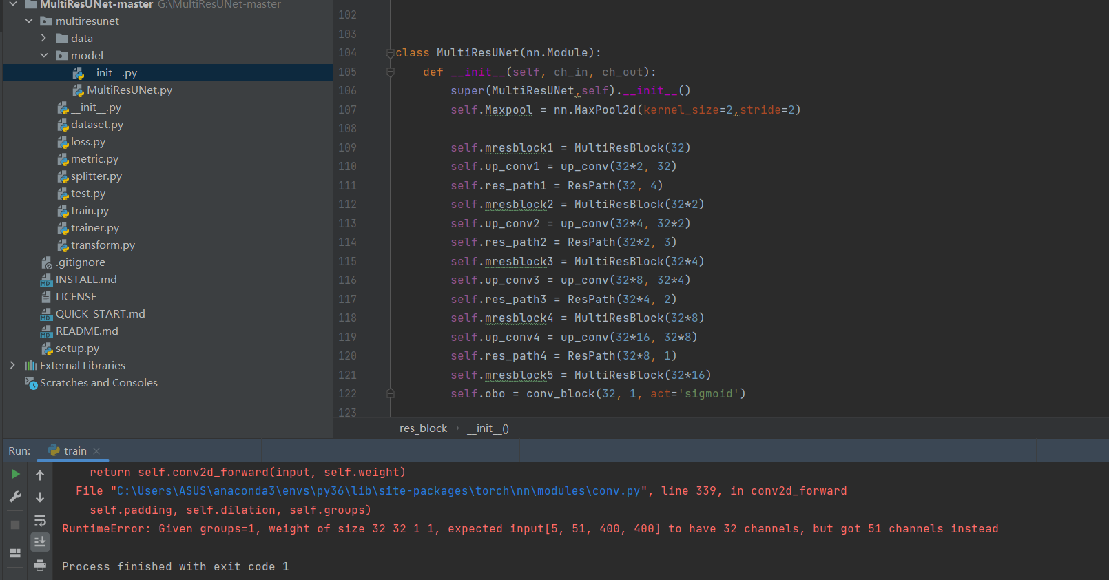 Runtimeerror Given Groups 1 Weight Of Size 32 32 1 1 Expected Input