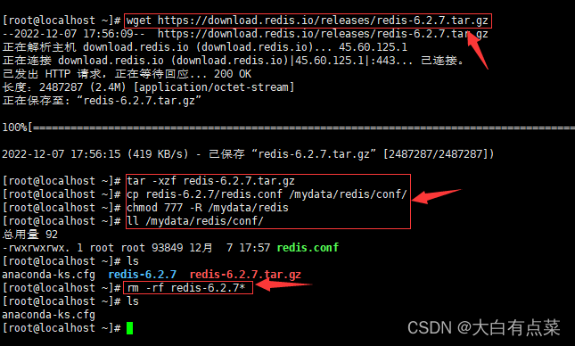 Docker安装最新Redis6（redis-6.2.7）（参考官方文档）_docker 安装redis6-CSDN博客