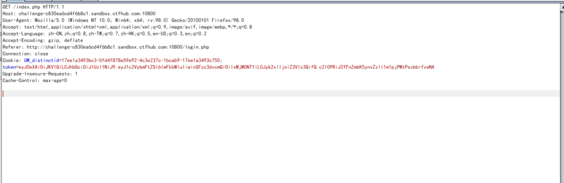 ctfhub 技能树 ——JSON Web Token 弱密钥_ctfhub 技能书 json-CSDN博客