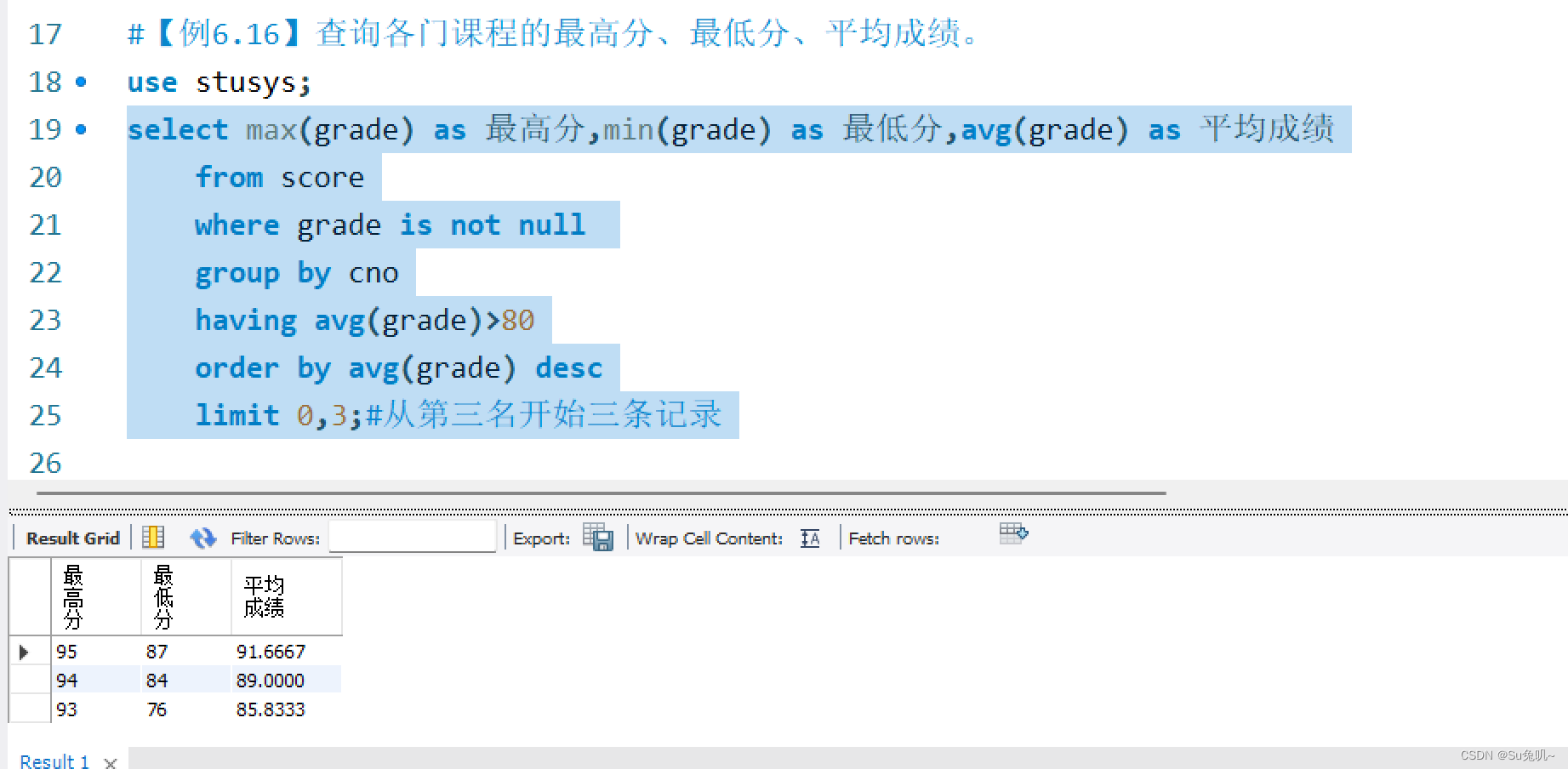 Mysql数据表格分组查询和统计计算(课堂版)mysql对分组后的结果进行统计 Csdn博客