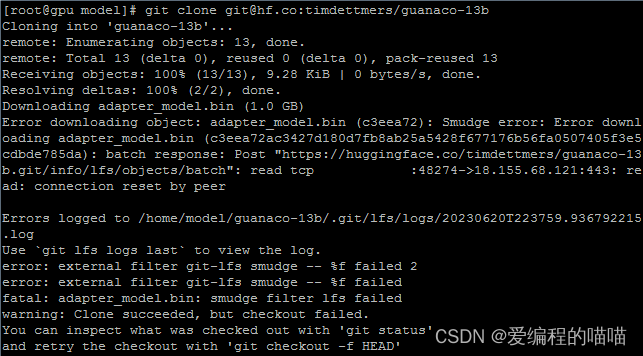 error: external filter git-lfs smudge -- %f failed解决方案_git lfs smudge-CSDN博客
