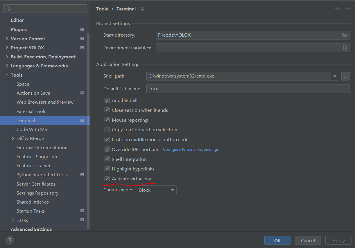  pycharm Terminal venv teminal CSDN 