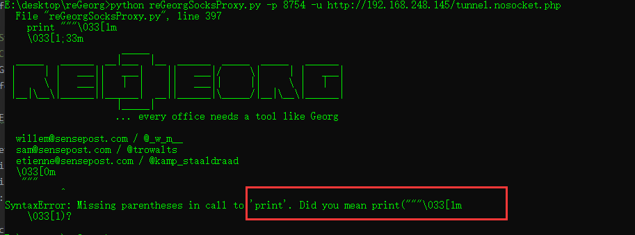 Regeorg 从python2改造为python3-从实战中学习socks5协议_regeorgsocksproxy.py-CSDN博客