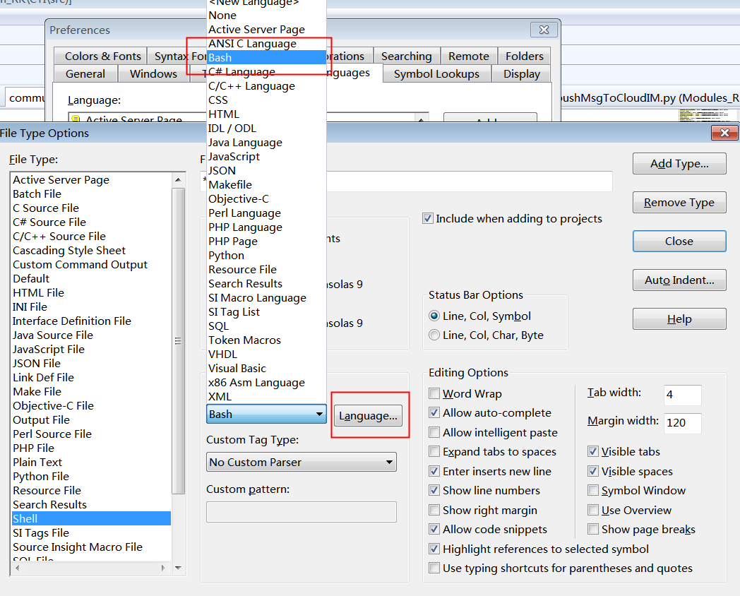 Source Insight添加支持shell的关键字和跳转_sourceinsight bash file-CSDN博客
