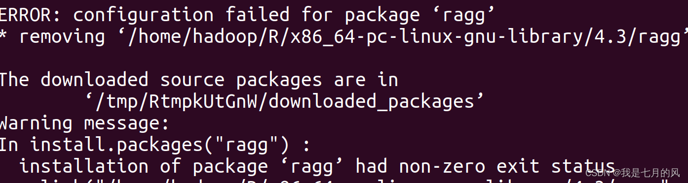 r installation of package ‘.....’ had non-zero exit status_installation of package ‘ragg’ had ...