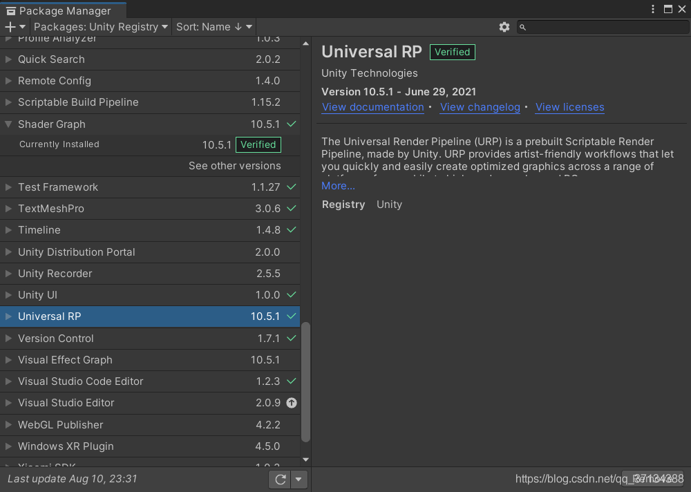 Unity2020安装shader Graphshader Graph怎么安装 Csdn博客 