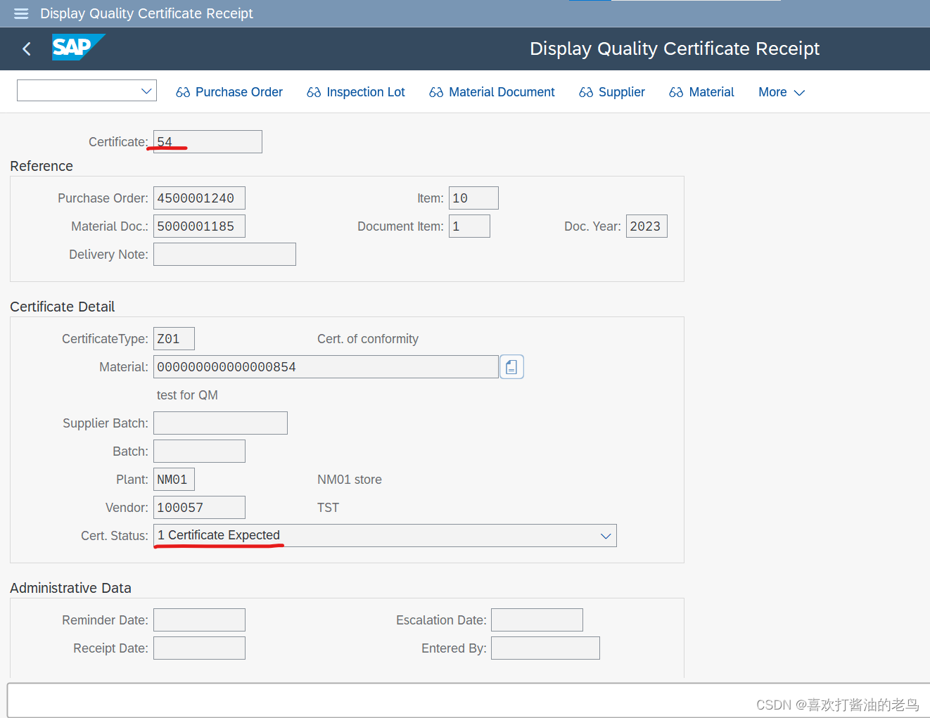SAP QM Quality Certificate系列2_sap qm quality certificate 系列-CSDN博客