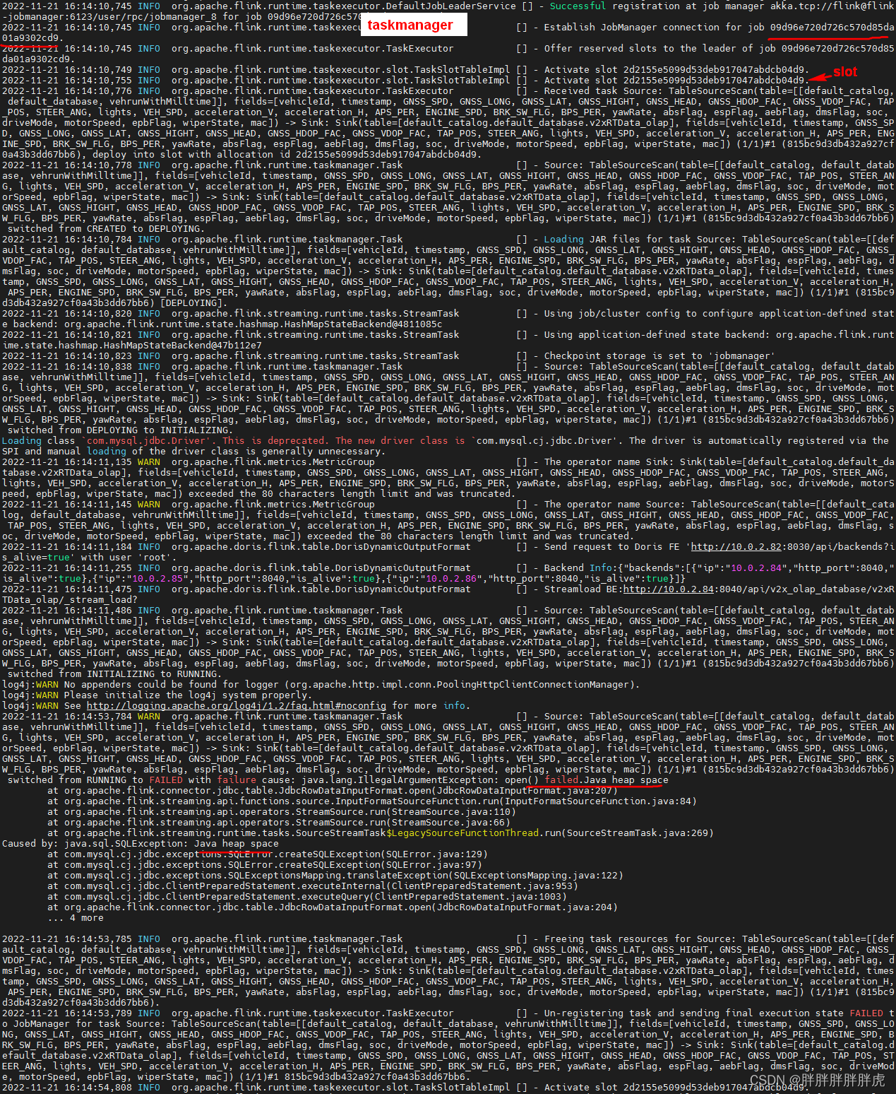 FlinkSQL JDBC 批处理 java heap space_flink java heap space-CSDN博客