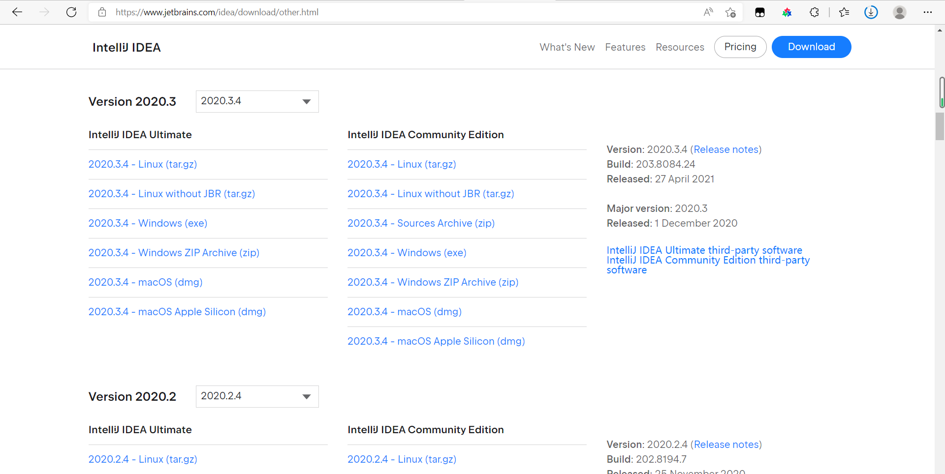 idea下载其它版本方法_idea官网怎么选择版本-CSDN博客