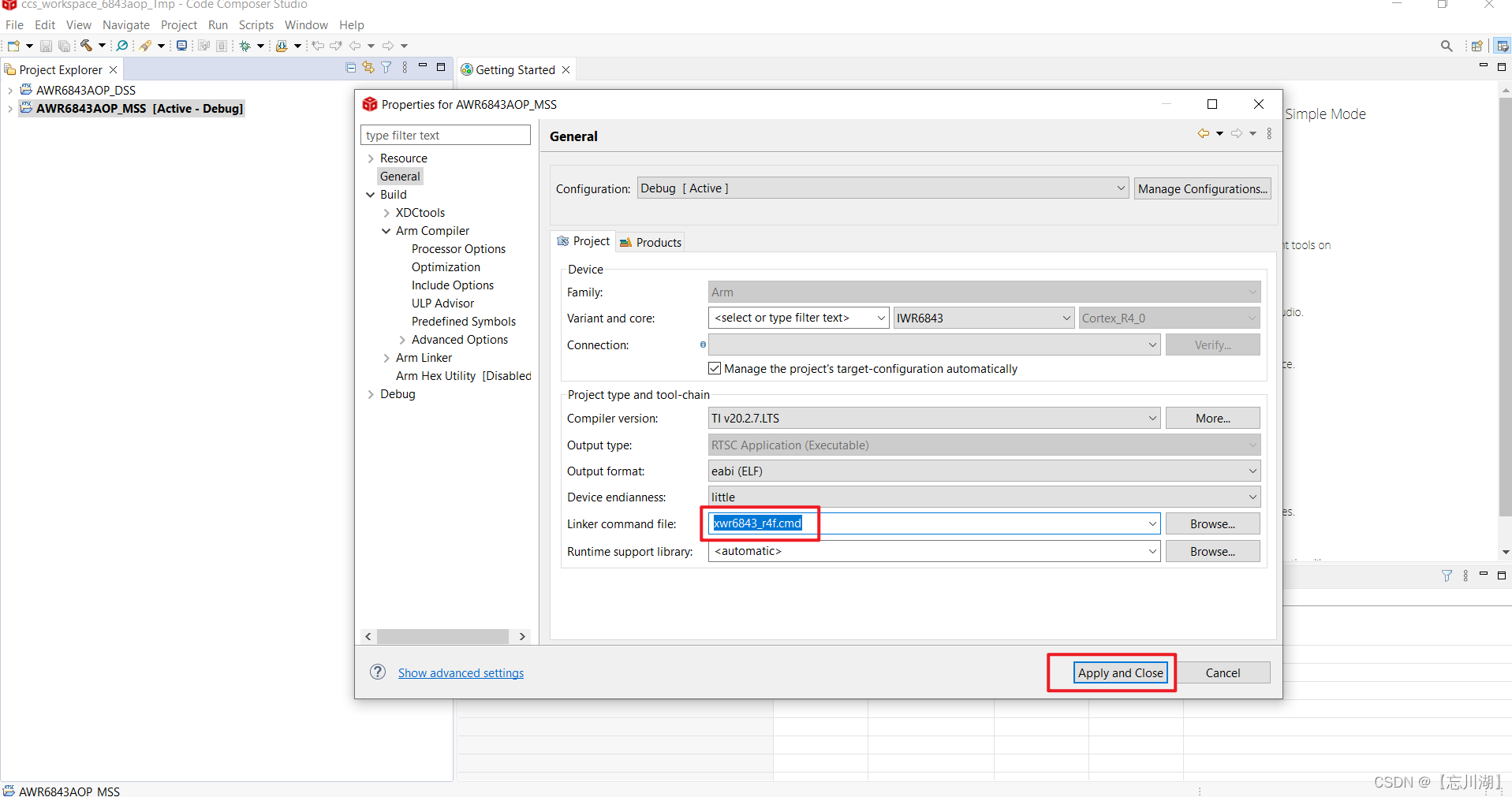 使用CCS12创建一个毫米波雷达的工程并调试(AWR6843AOP)_ccs12使用教程-CSDN博客