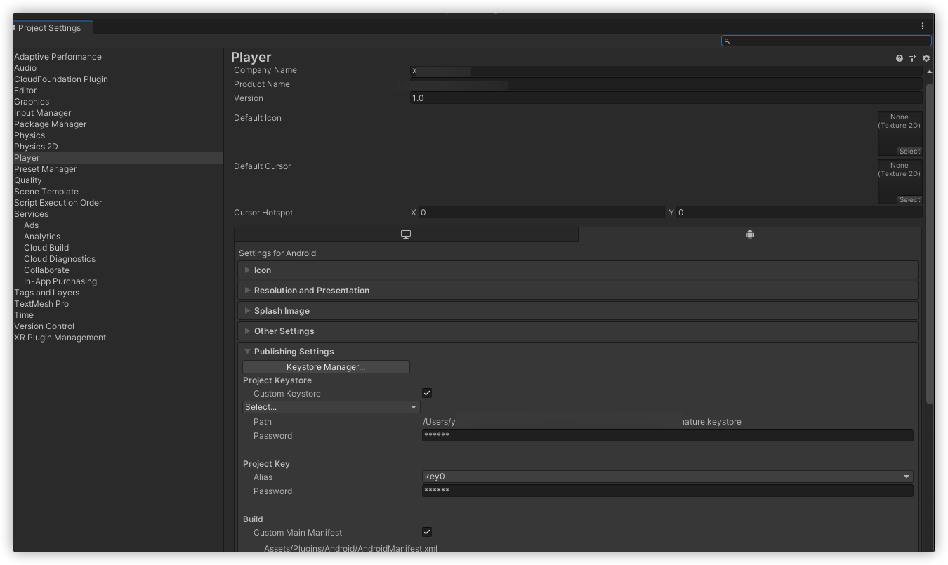 Unity导出Android Apk及jks转keyStore_unity keystore-CSDN博客
