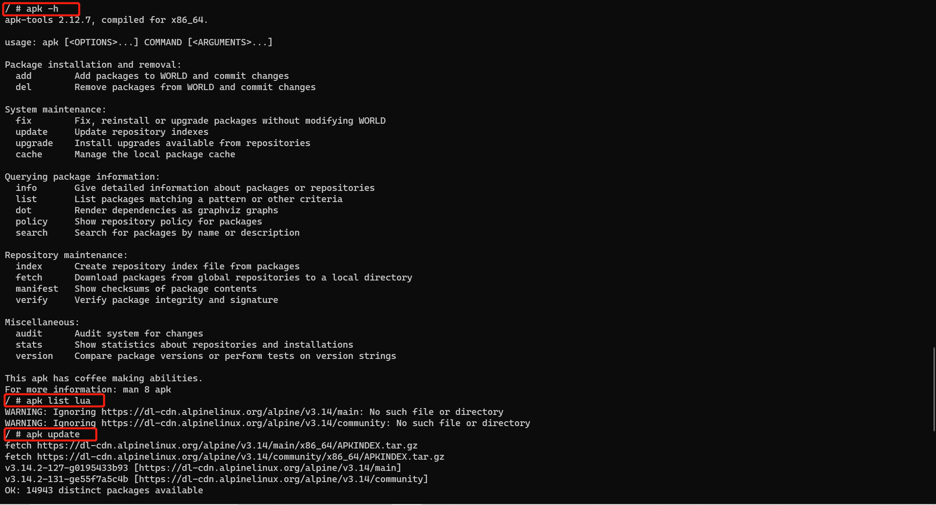 docker 安装 alpine 操作系统，并安装 lua 环境_apline 安装中文语言-CSDN博客