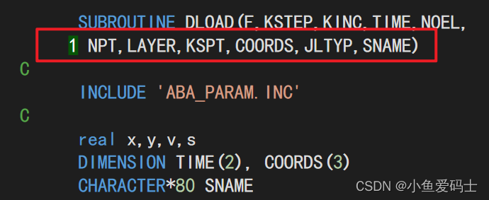 Fortran Abaqus 动载荷-DLAOD相关使用_abaqus加动荷载-CSDN博客