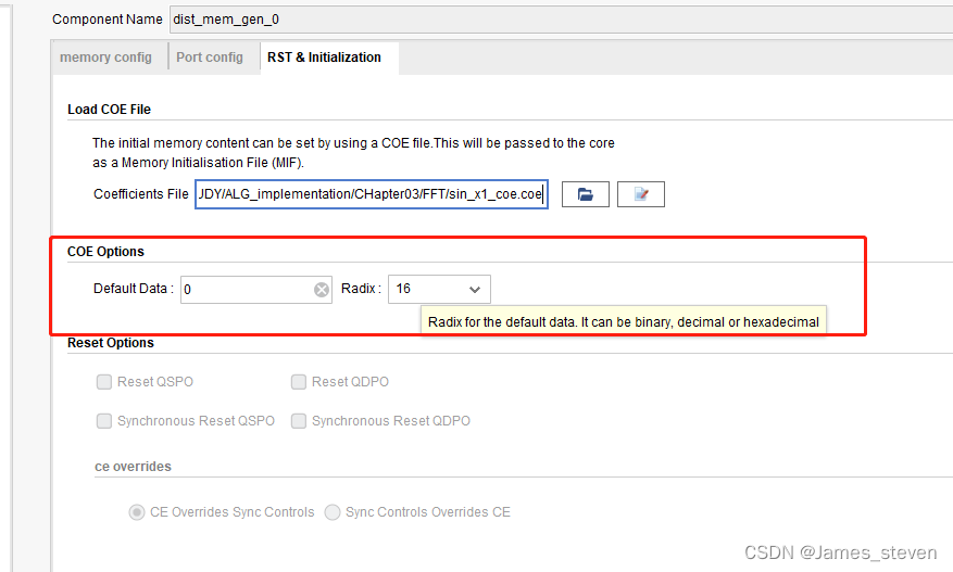 ROM的使用---COE文件的格式问题_coe文件格式-CSDN博客