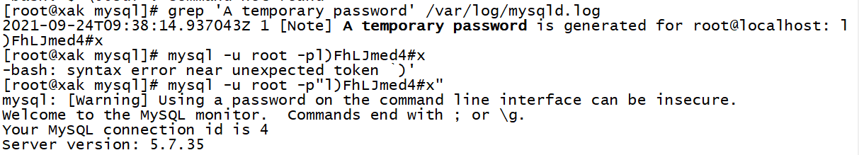 -bash: syntax error near unexpected token `)‘_mysql 备份报错 syntax error ...