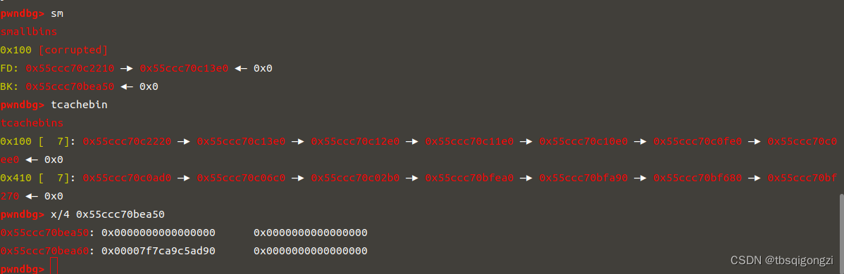 Tcache Stashing Unlink Attack（House of Lore Attack）_tcache stashing unlink attack利用思路-CSDN博客