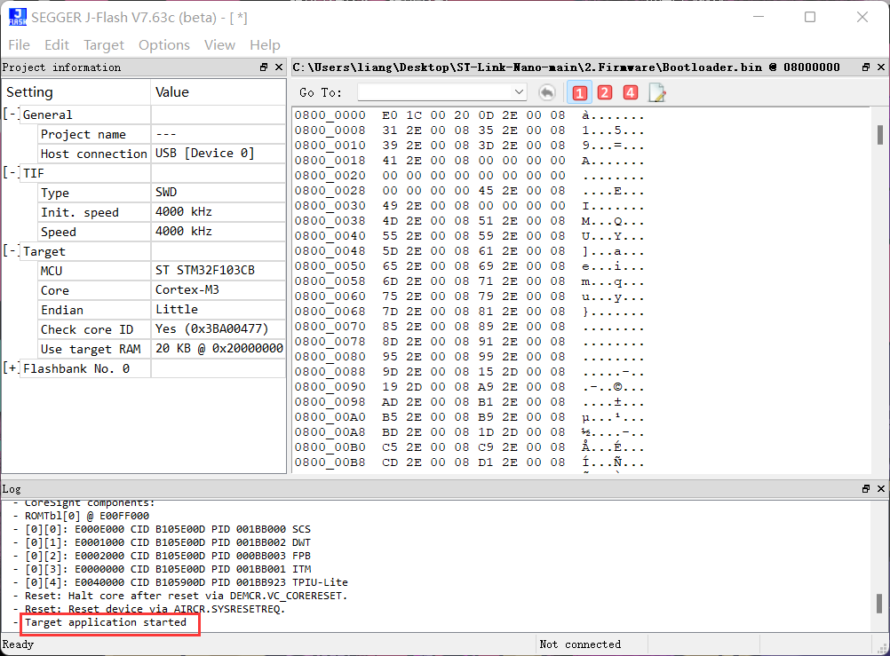 JLink下载hex、bin文件_jlink 下载bin-CSDN博客