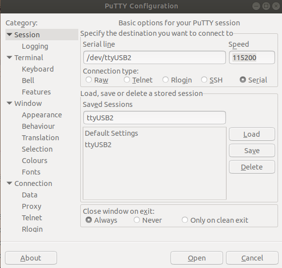 黑芝麻A1000 ubuntu18.04 PC用putty连接BST板子（四）_ubuntu18.04 putty-CSDN博客