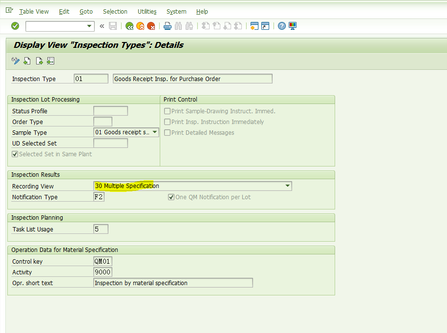 SAP QM 执行事务代码QE01为检验批录入结果直接进入Multiple Specification标签页？_qe01手工评估-CSDN博客