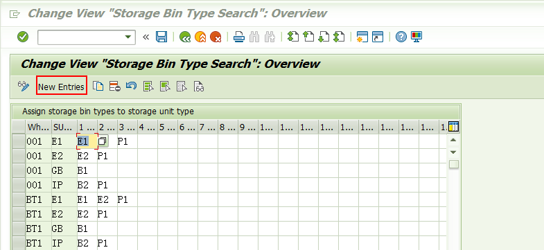 SAP WM 采购订单收货后LT06报错-No bin types have been assigned to storage unit ...