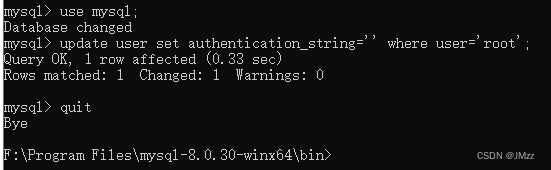 ERROR 1045 (28000): Access denied for user ‘root’@‘localhost’ (using password: YES)解决办法--适用 ...