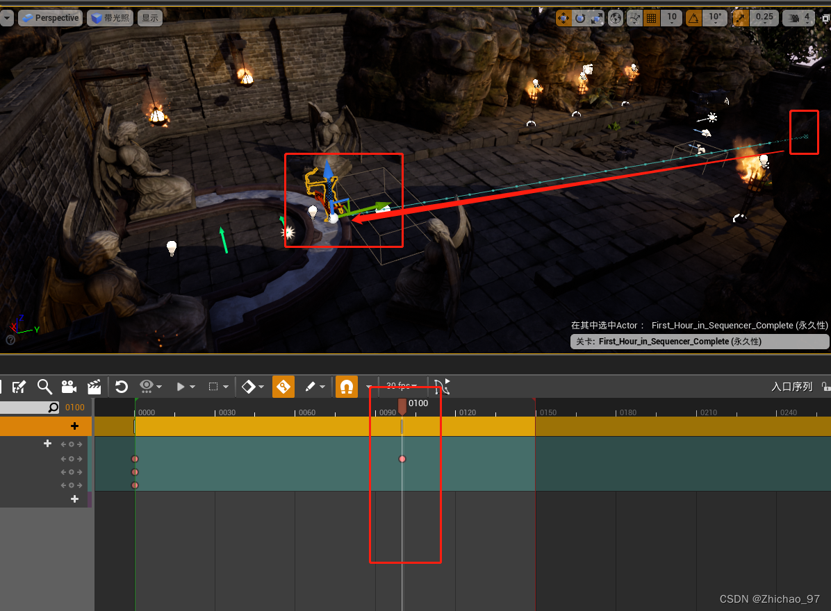 UE4 Sequence添加基础动画效果 （01-物体移动）_ue4sequence-CSDN博客
