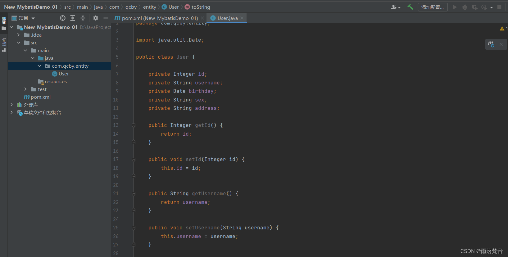 SSM——1.Mybatis的基础入门（实践篇）_综合项目实战-mybatis入门-CSDN博客