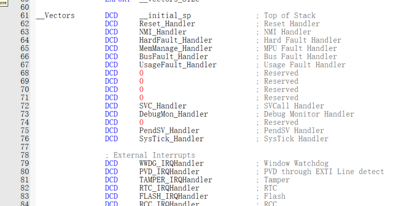 STM32F1系列启动过程简单讲解_stm32f1 启动过程 中断向量表-CSDN博客