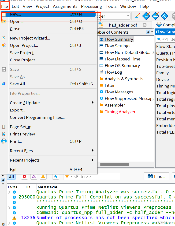基于Quartus件完成1位全加器的设计及4位全加器的设计_quart四位全加器-CSDN博客