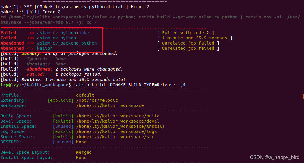 【Linux配置五】 Ubuntu18.04+kalibr标定工具箱安装编译_kalibr安装步骤-CSDN博客