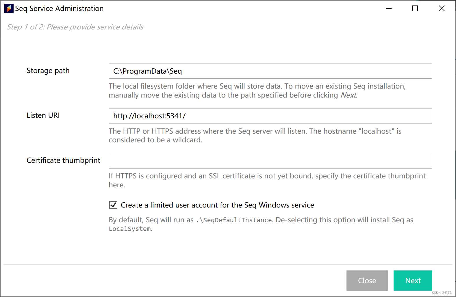 分布式日志—Seq(一)-CSDN博客