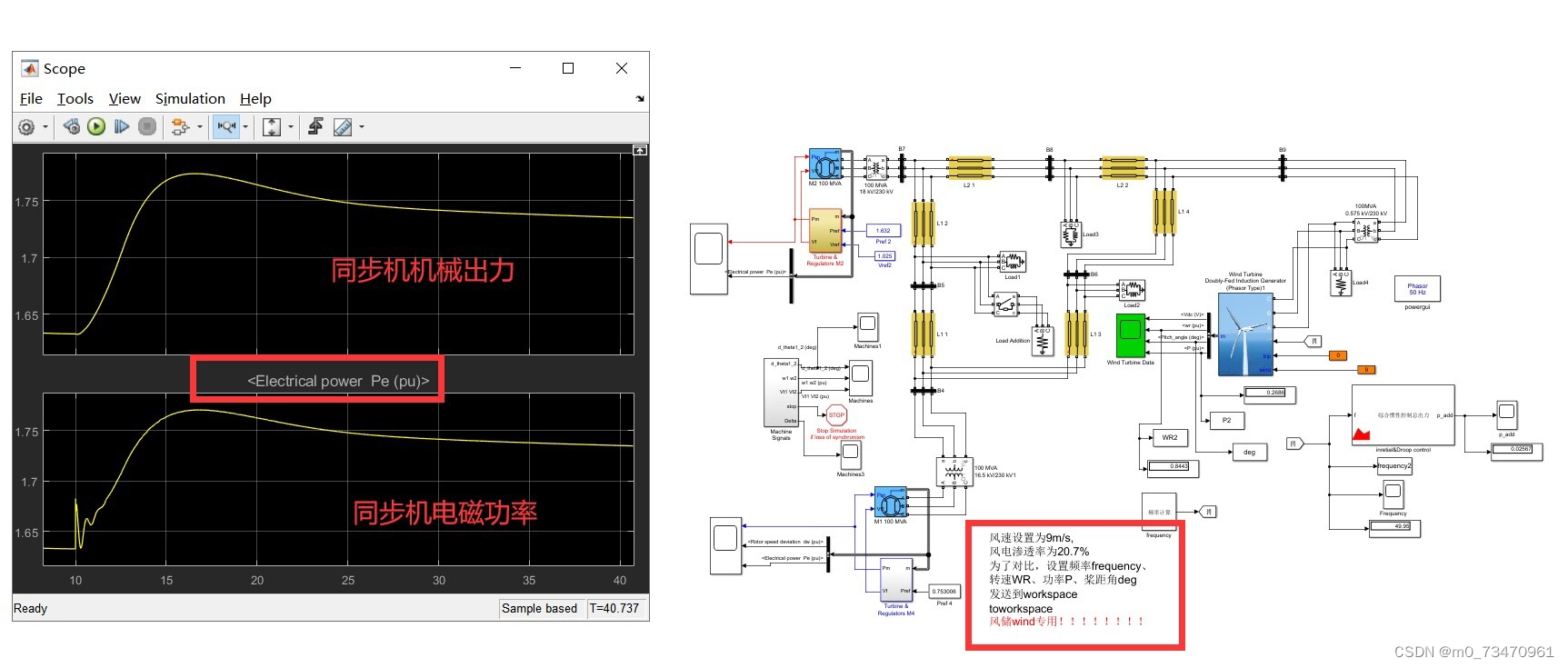 matlab/simulink 风电调频，IEEE9节点，双馈风机调频，一次调频，火电调频，同步机调频。 同步机部分带有调速器等部分_ieee9接入风电场-CSDN博客