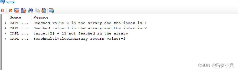 CAPL脚本数组问题：在数组中查找某一个值或者查找子数组_capl的testcase xml传递数组-CSDN博客