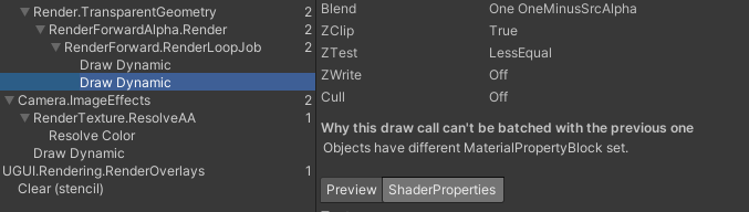 SpriteRender MaterialPropertyBlock used to modify these values_materialpropertyblock is used to ...