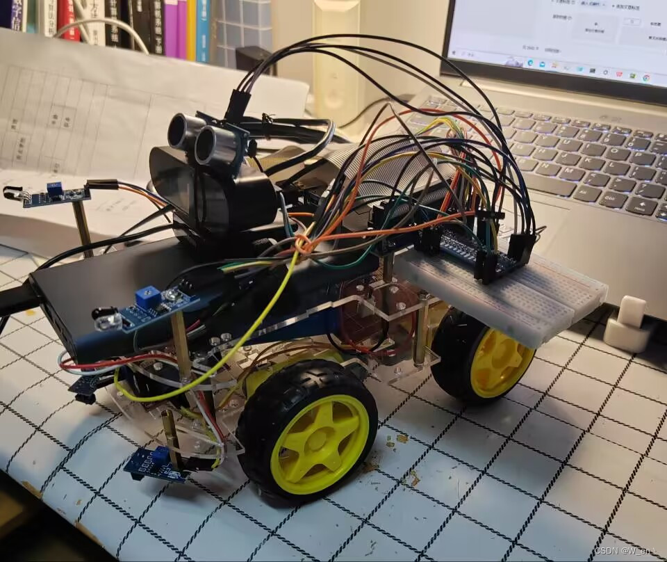 树莓派智能小车（循迹、避障、测距）_树莓派4b循迹代码-CSDN博客