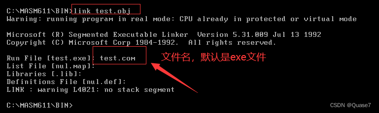 虚拟机 ms-dos系统下下载masm611详细步骤（带图）_masm下载-CSDN博客
