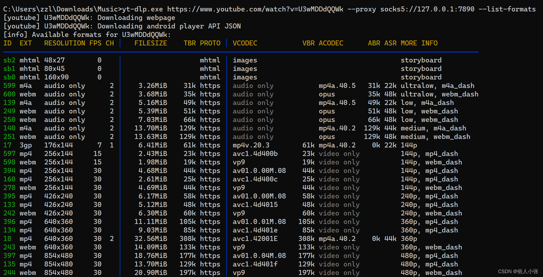 非常好用且快速的Youtube下载命令行工具yt-dlp-CSDN博客