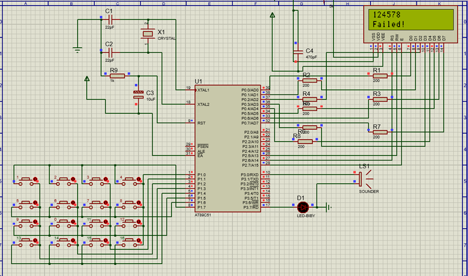 基于Proteus仿真的51单片机电子密码锁_电子密码锁proteus仿真-CSDN博客